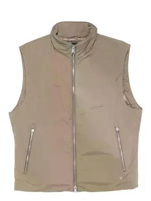 BOSS Zip-up Gilet - Brown