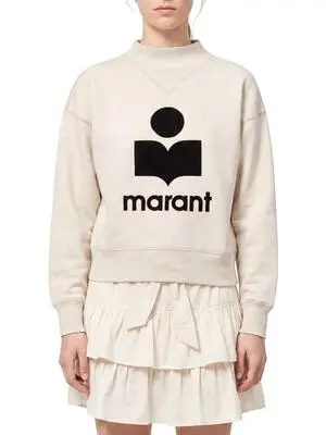 Isabel Marant Étoile Isabel Marant Etoile Logo Sweatshirt Ecru