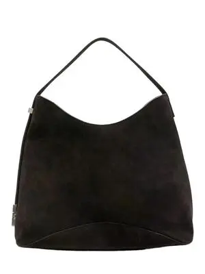 OSOI Suede Buckle-detail Tote - Brown