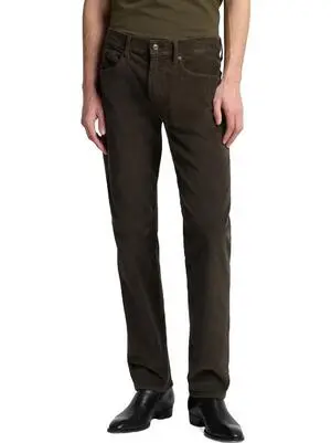 7 For All Mankind The Straight Leg Corduroy Pants - Corduroy Dark O