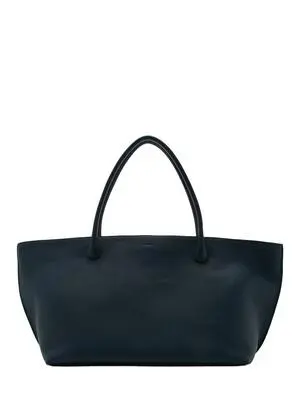 Lié Studio Eva Leather Weekend Tote - Blue