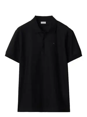 Burberry Metal EKD Cotton Polo Shirt Black