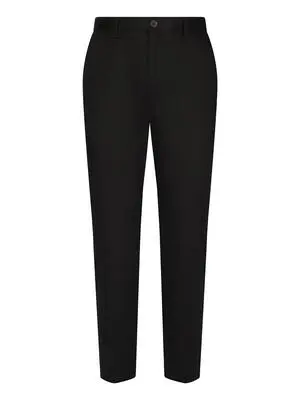 Dolce & Gabbana Stretch Cotton Gabardine Trousers - Blue