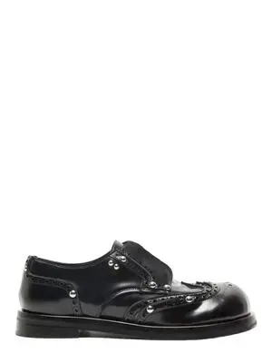 Acne Studios Studs-embellishment Leather Derby Shoes - Black