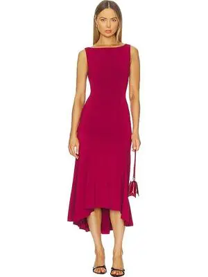 GUIZIO Daye Midi Dress - Bordeaux