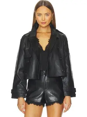 Cami Nyc Saskia Genuine Leather Jacket - Black