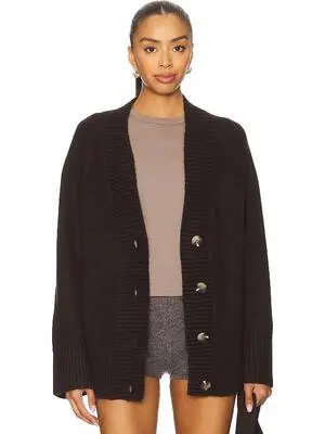 525 America Miller Oversized Cardigan - Coffee Bean