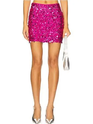 Show Me Your Mumu All Night Sequin Skort - Rich Magenta