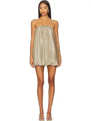 Show Me Your Mumu Beverly Bubble Mini Dress - Silver Confetti