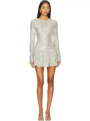 Show Me Your Mumu Zelda Mini Dress - Platinum Sequins