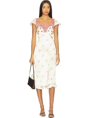 Free People Haven Midi Dress - Swan Combo