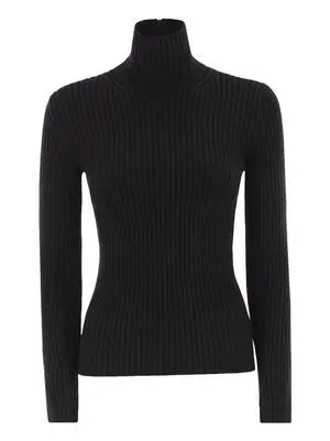 MAX MARA Aral1234 Ribbed Wool And Cashmere Turtleneck Jumper