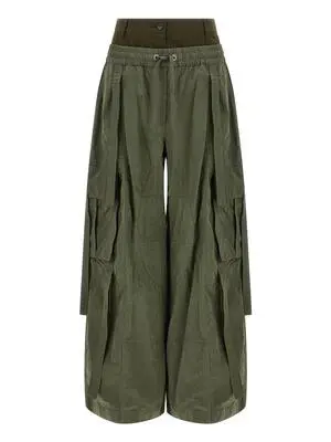 Dolce & Gabbana Double Layer Cargo Pants - Green