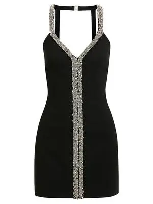 Simkhai Davia Embellished Mini Dress - Black