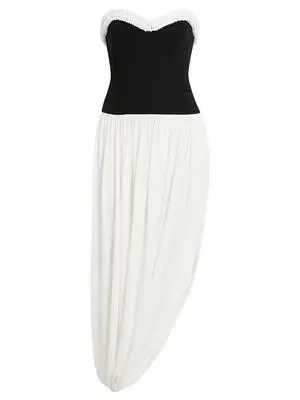 Simkhai Augusta Strapless Sequin-embellished Crepe Midi Dress - Ivory