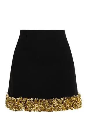 Simkhai Dua Sequin-embellished Mini Skirt - Black