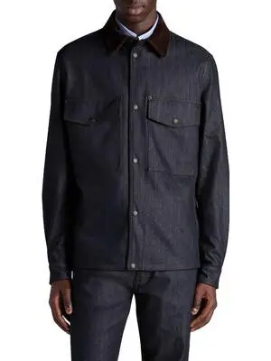 Moncler Denim Shirt Jacket - Rhodonite