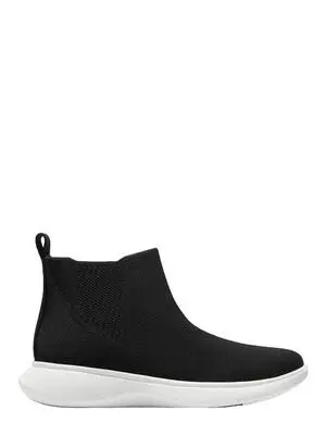 Vivaia Round-toe Slip-on Sneaker Boots - Black