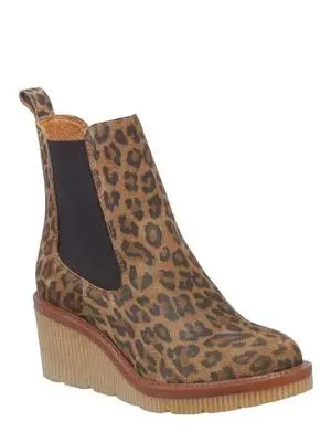 Miz Mooz Averie Platform Wedge Bootie - Leopard