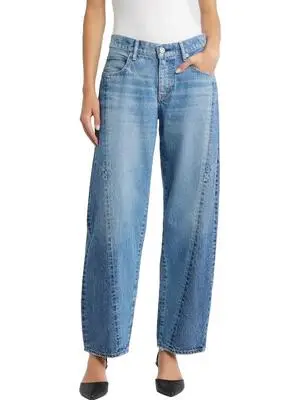 MOUSSY VINTAGE MICCO Remake Tapered Wide-Leg Jeans