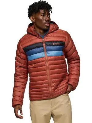 COTOPAXI Fuego Down Hooded Jacket - Nutmeg Stripes