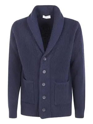 FILIPPO DE LAURENTIIS Shawl Collar Pocket Cardigan