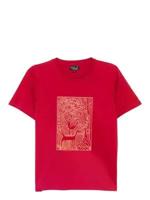 AGNÈS B. X Thibaut Renoulet Le Mixte T-shirt - Red