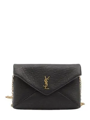 Saint Laurent Envelope Crossbody Bag - Black