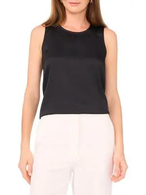 Vince Camuto Keyhole Sleeveless Shell - Rich Black