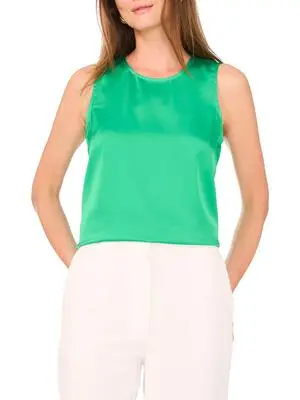 Vince Camuto Keyhole Sleeveless Shell - Vivid Green