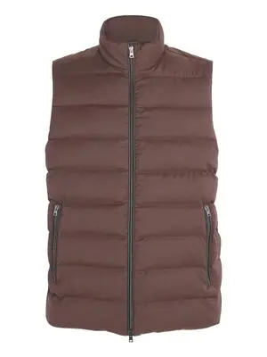 Herno Down Quilted Gilet - Brown