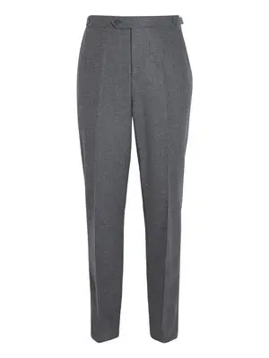 Isaia Wool-cashmere Tailored Trousers - Grey