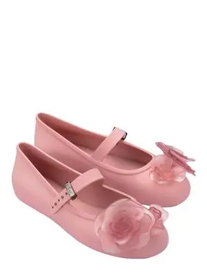 Melissa Soft Ballerina Petals Mary Jane Flat - Pink