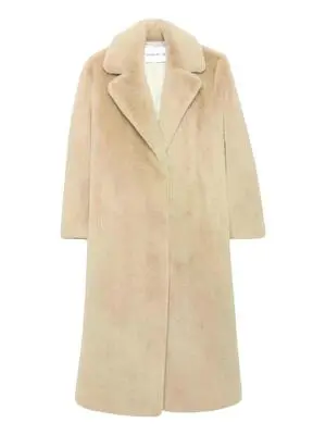 STAND STUDIO Faux Fur Coat - Neutrals