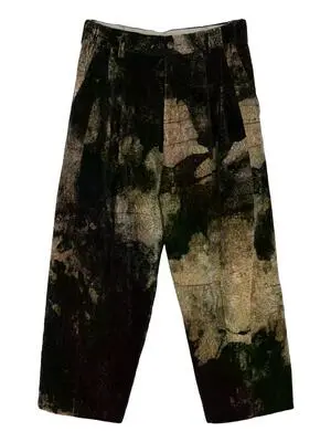 ZIGGY CHEN Printed Trousers - Black