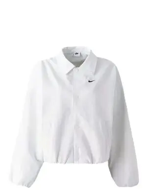 Nike Swoosh-embroidered Jacket - White