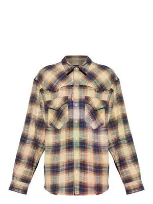 Dsquared2 Longsleeved Plaid Shirt - Neutrals