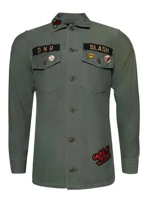 MadeWorn Guns N Roses-appliqué Shirt - Green