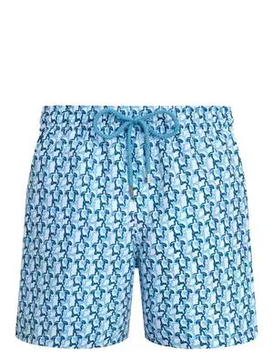 Vilebrequin Turtle-print Swim Shorts - Blue
