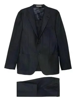 Corneliani Pinstripe-pattern Blazer - Blue