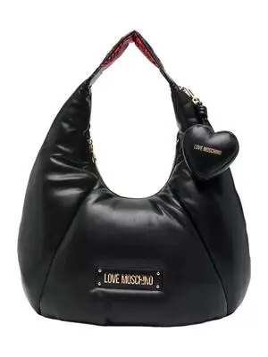 MOSCHINO Puffy Shoulder Bag With Heart Charm