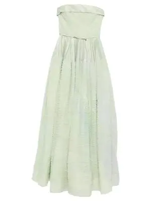 Viktor & Rolf Ruffled Strapless Dress - Green