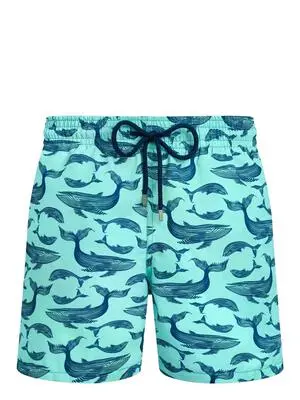 Vilebrequin Whale-print Swim Shorts - Blue