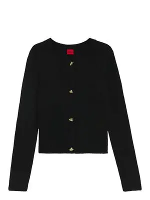 Hugo Buttoned Cardigan - Black