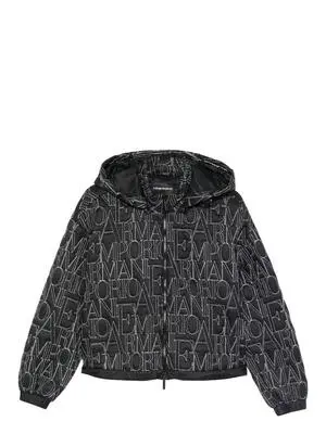 Emporio Armani Logo-quilting Puffer Jacket - Black