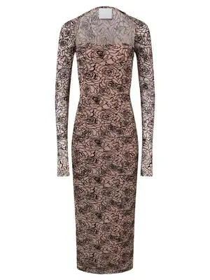 Paris Georgia Paris Georgia Floral Printed Column Dress Multi