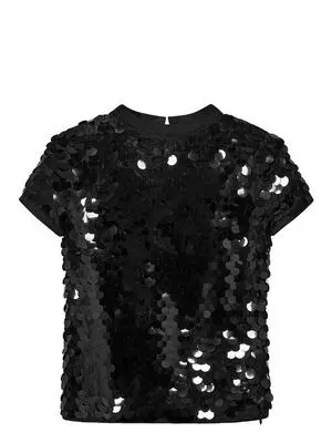 Paris Georgia Sequin Top - Black