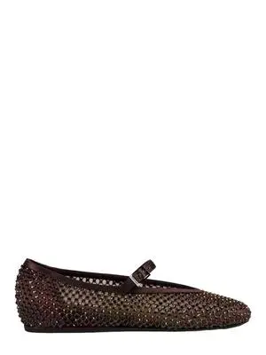 LE SILLA Gilda Embellished Ballet Flats Brown