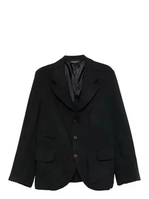 BLACK COMME DES GARÇONS Notched-lapel Blazer - Black