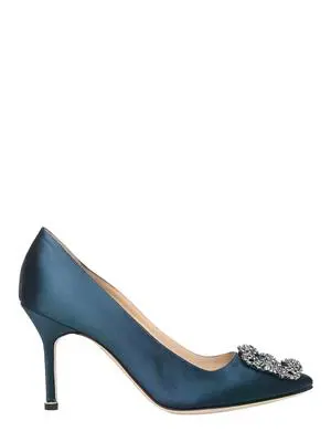 Manolo Blahnik Embellished Heeled Pumps - Blue